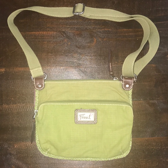 Fossil | Bags | Fossil Crossbody Purse Green | Poshmark